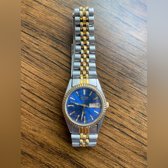 Seiko | Accessories | Seiko Watch Womens Blue Face | Poshmark